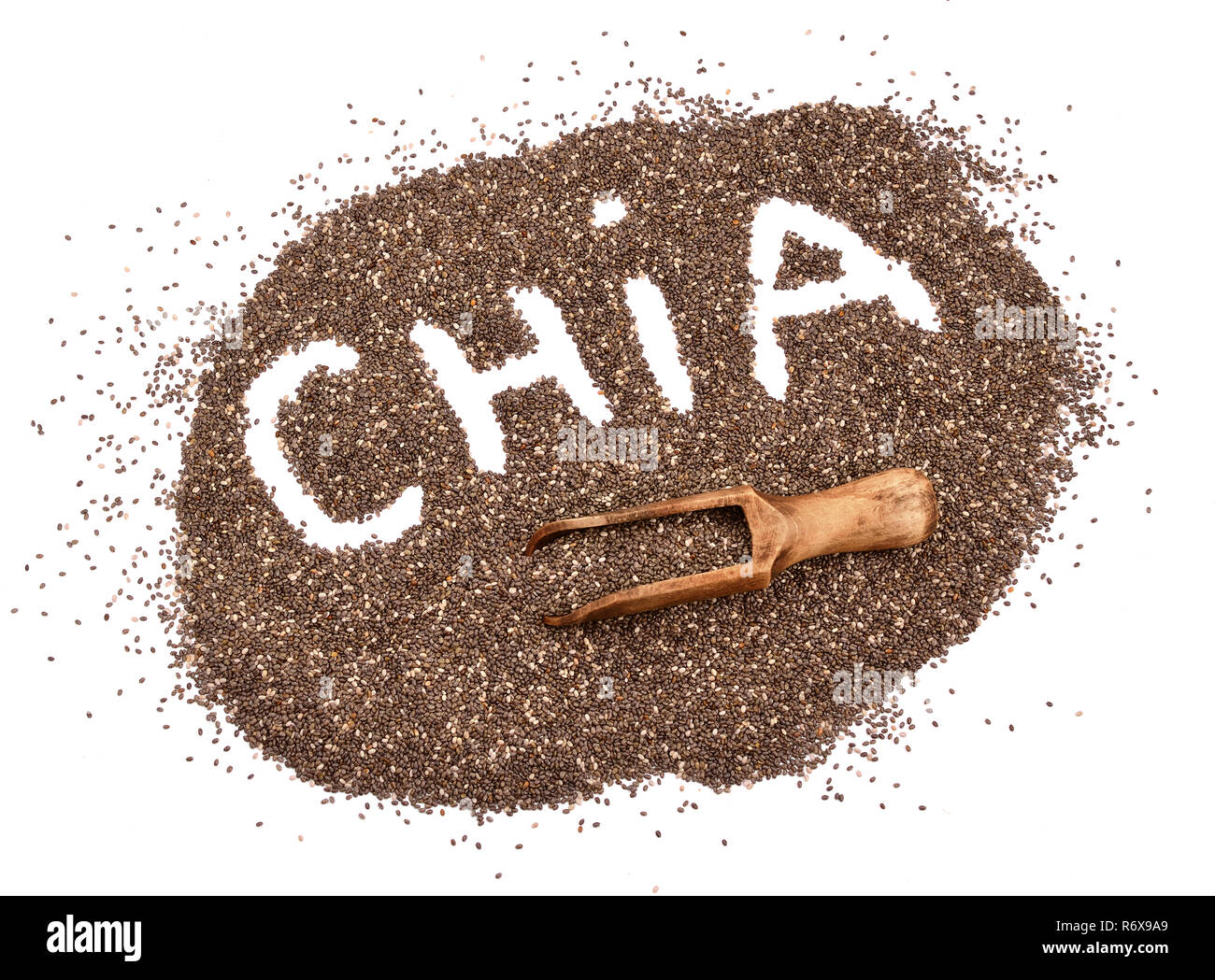 Chia seed Isolated on white background Stock Photo - Alamy
