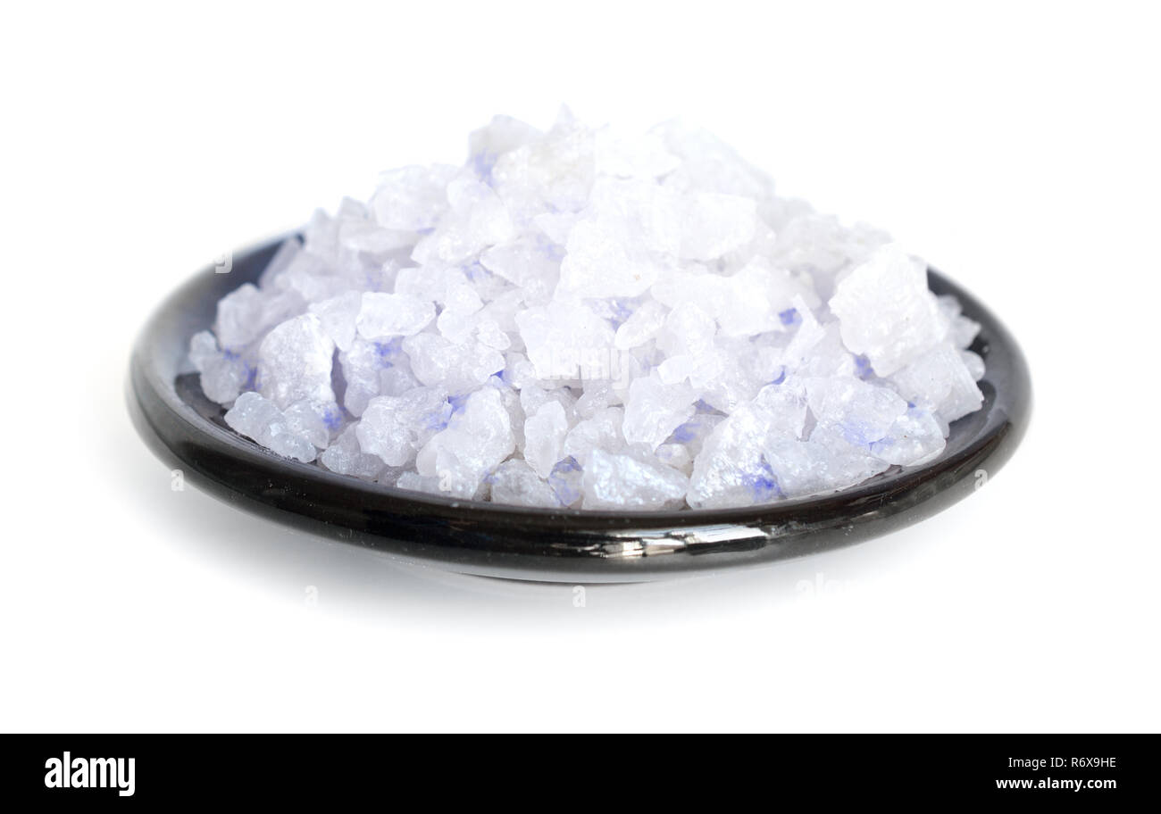 Blue Persian salt. Isolated on white background Stock Photo - Alamy