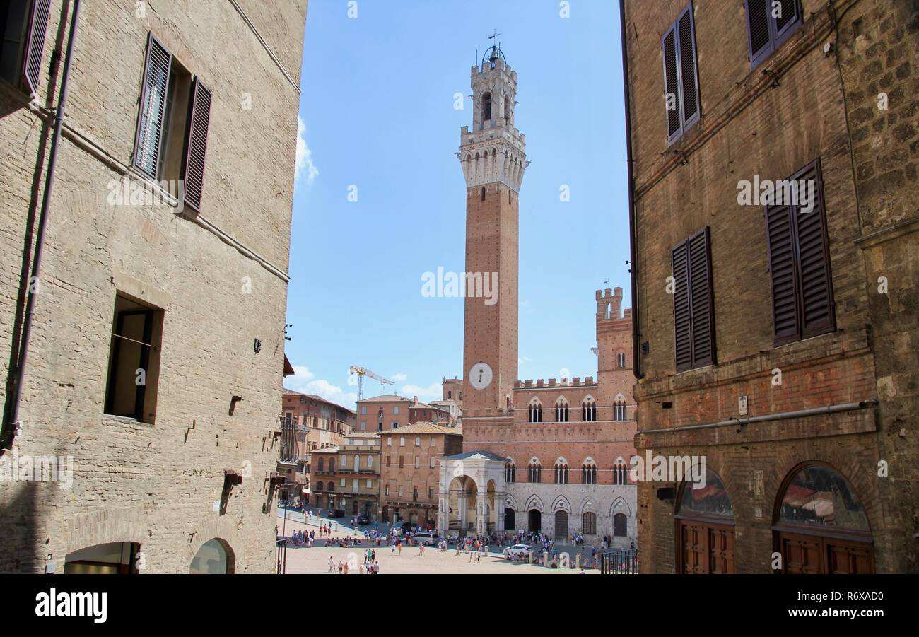 Tower of Siena, Italy Stock Photo - Alamy