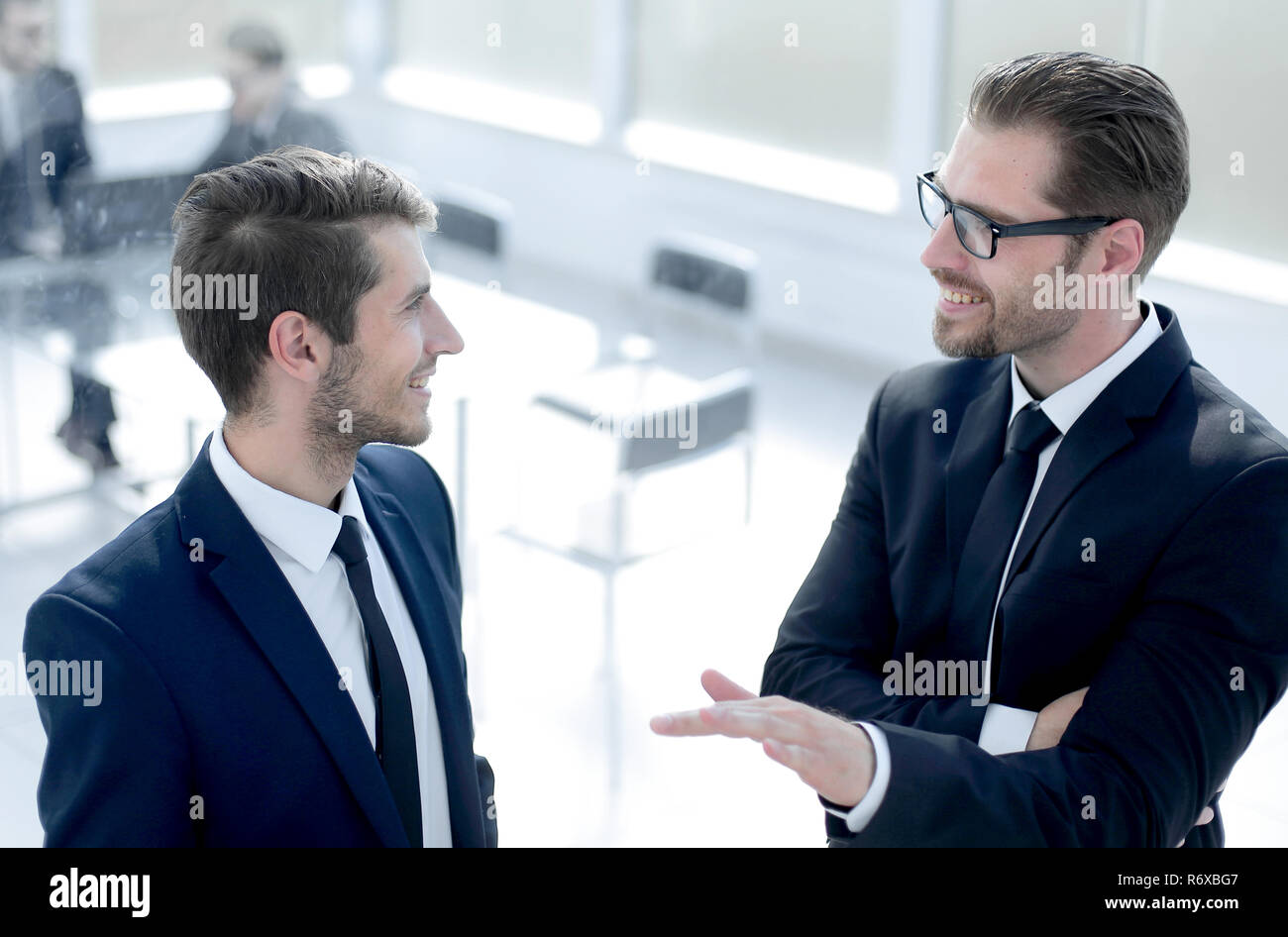 business partners discussing new perspectives Stock Photo - Alamy
