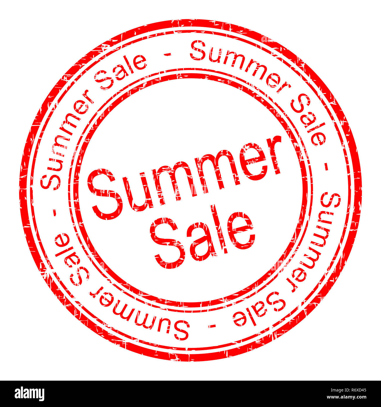 red summer sale rubber stamp - illustration Stock Photo - Alamy