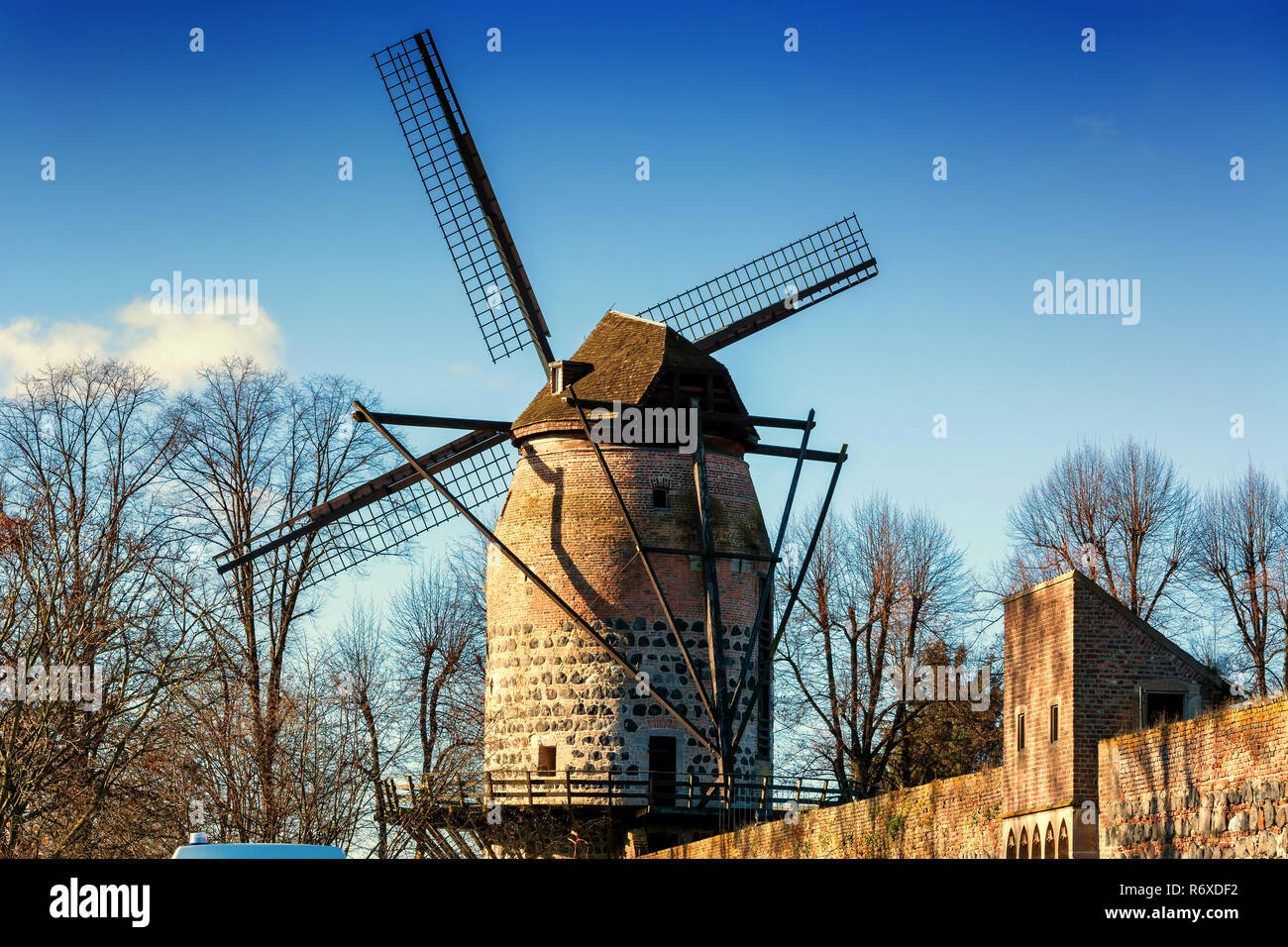 City style brick windmill hi-res stock photography and images - Alamy