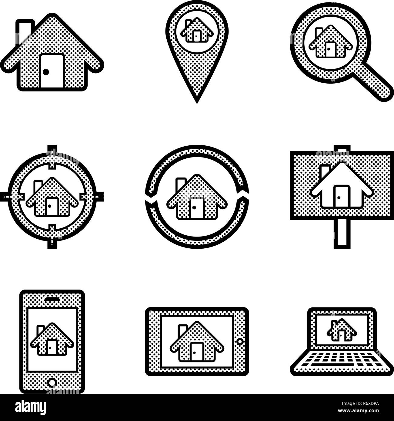 Real state illustration hi-res stock photography and images - Alamy