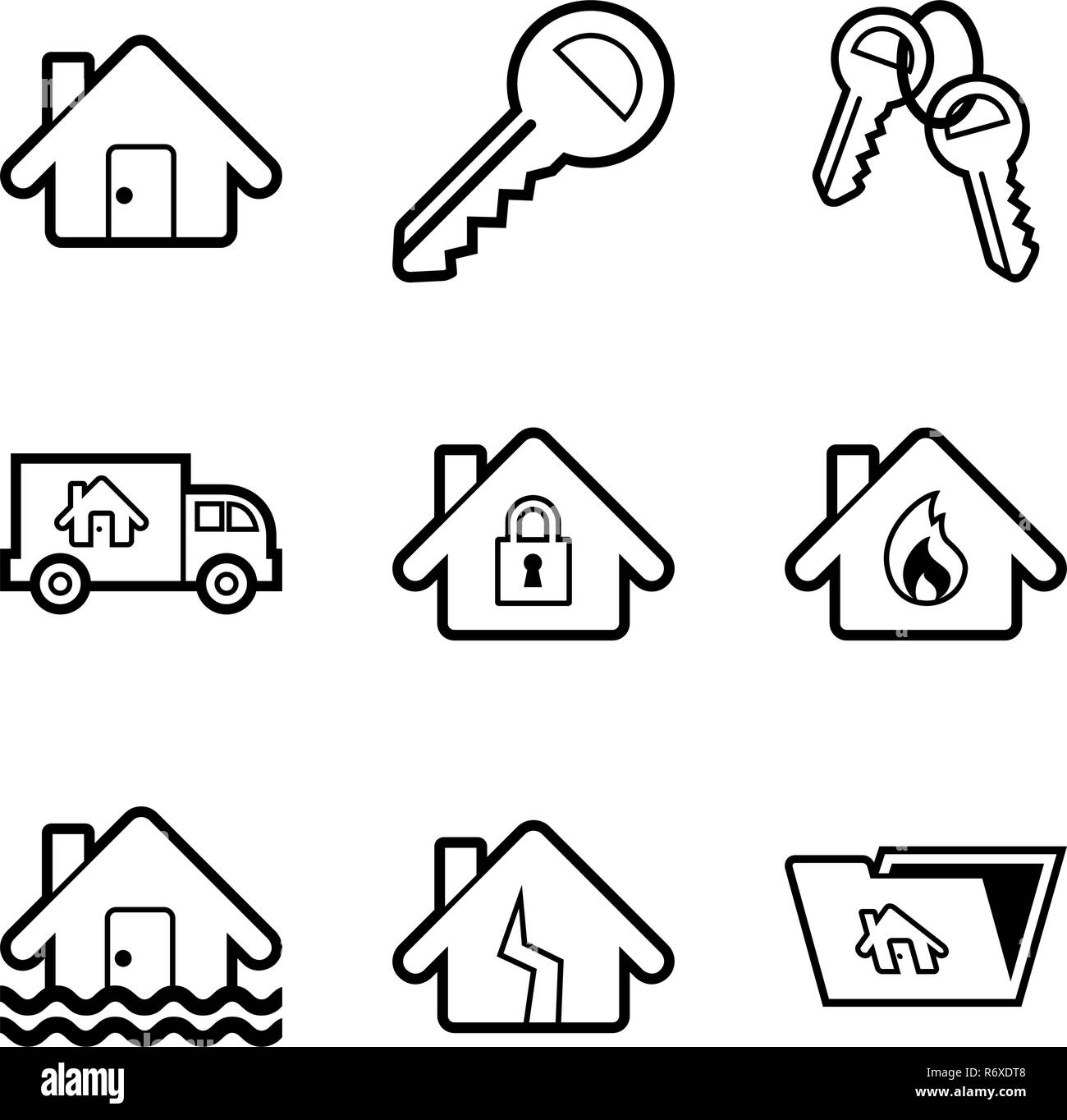 House Move and Insurance Stock Vector Image & Art - Alamy