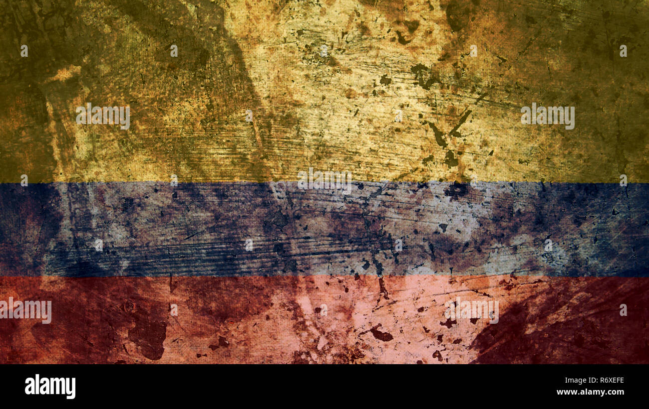 Very Grungy Vintage Colombian Flag, Colombia Grunge Background Texture ...