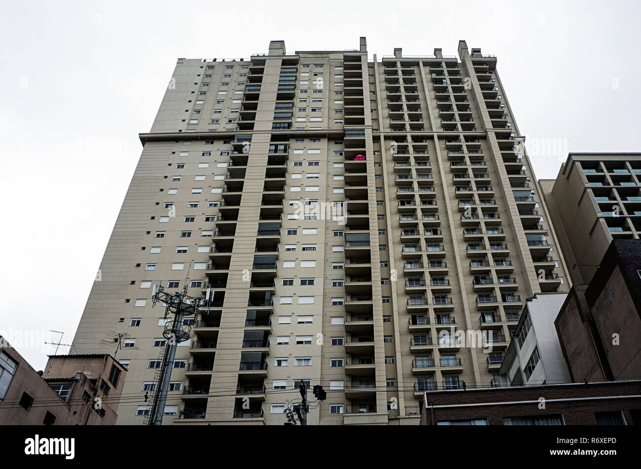 residencial building windows balcony architecture downtown city ...