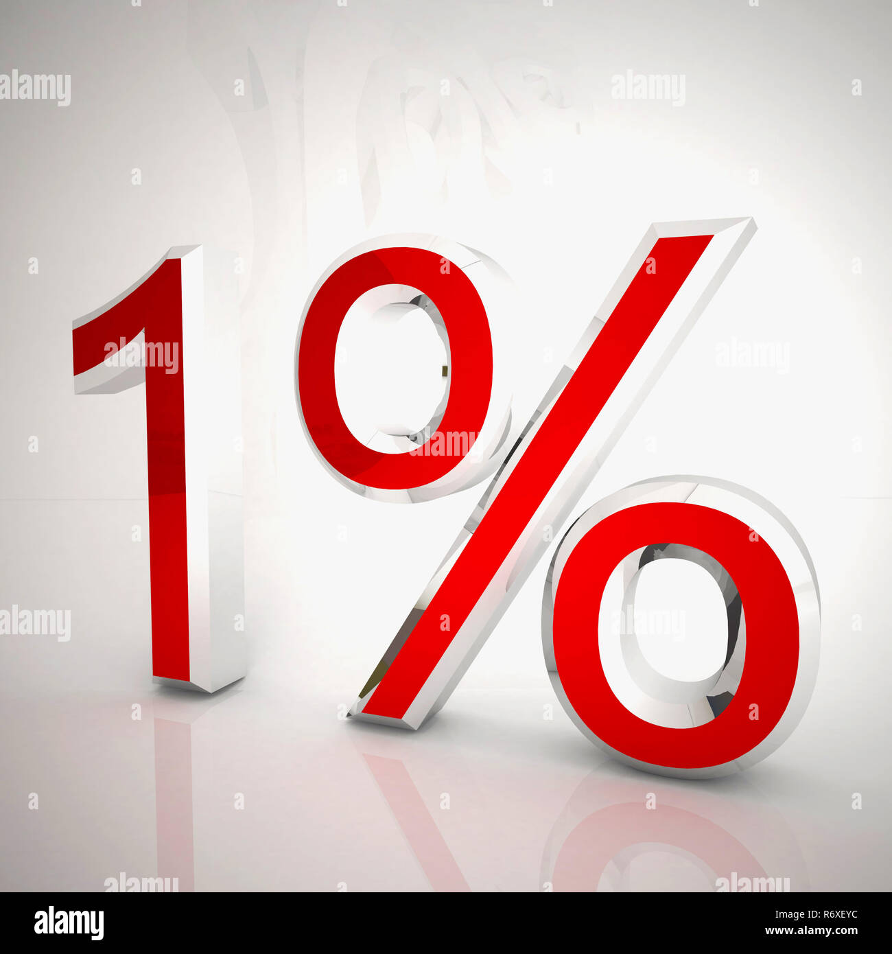 1 percent sign hi-res stock photography and images - Alamy