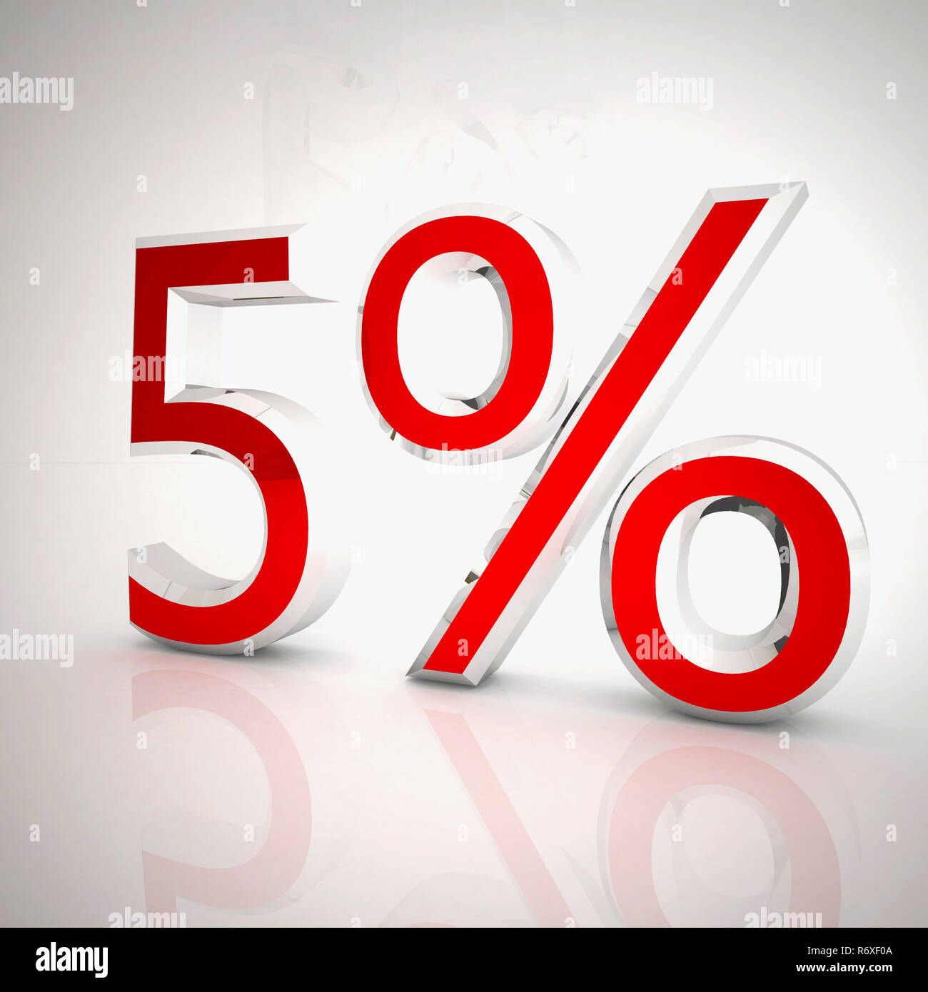 Five per cent Stock Photo - Alamy