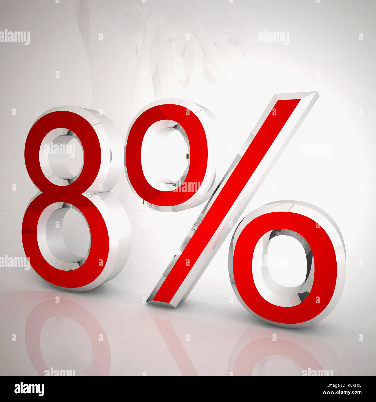 8 per cent Stock Photo - Alamy