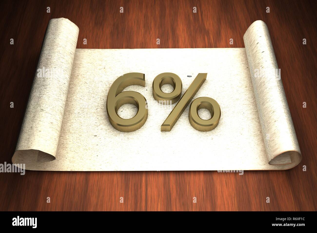 6 per cent Stock Photo - Alamy