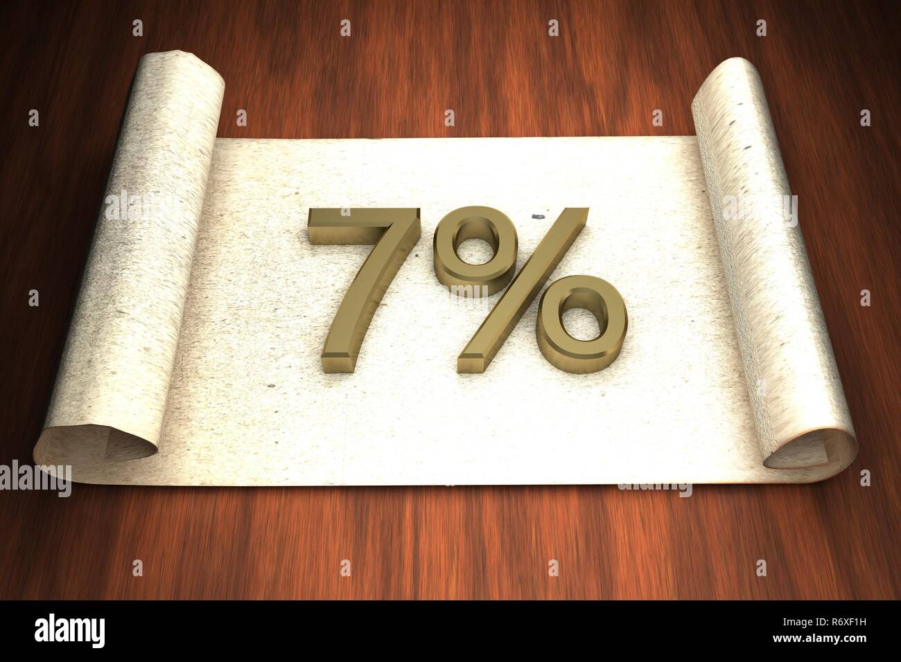 7 per cent Stock Photo - Alamy