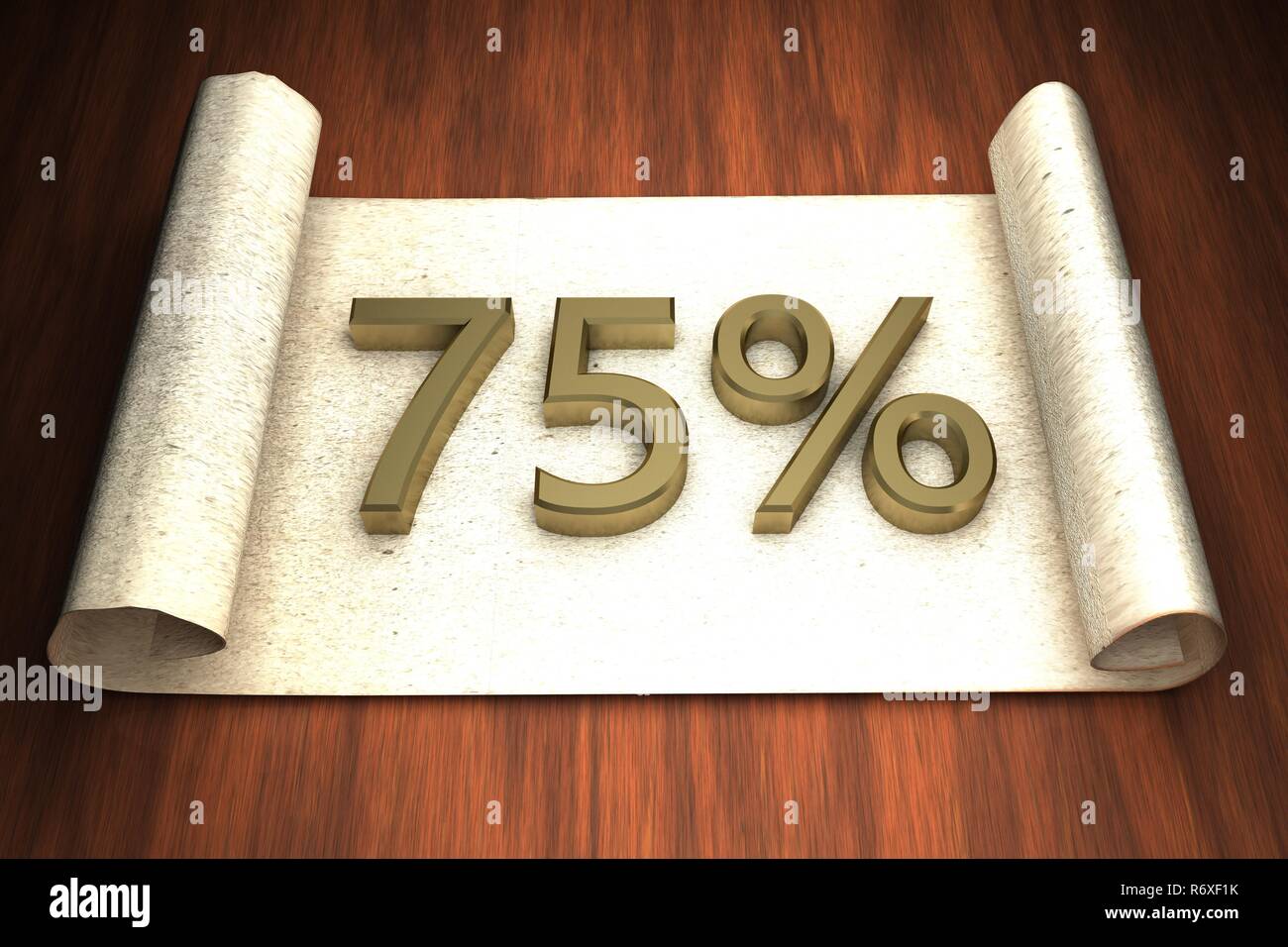 75 per cent Stock Photo - Alamy