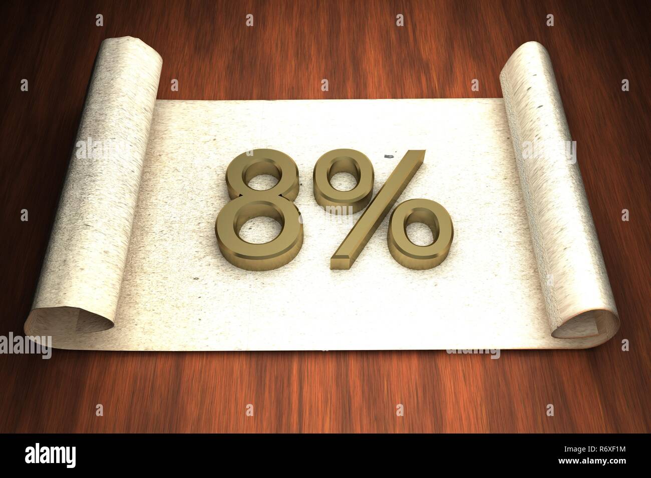 8 per cent Stock Photo - Alamy