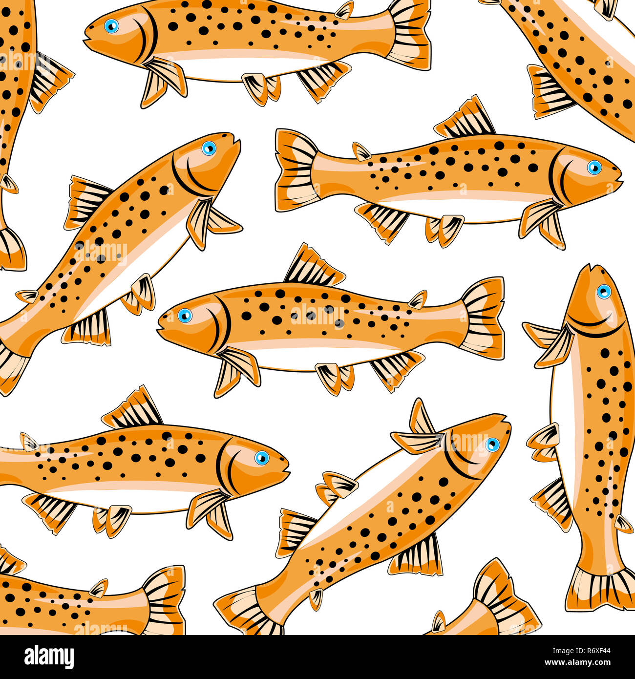 Fish trout pattern Stock Photo - Alamy