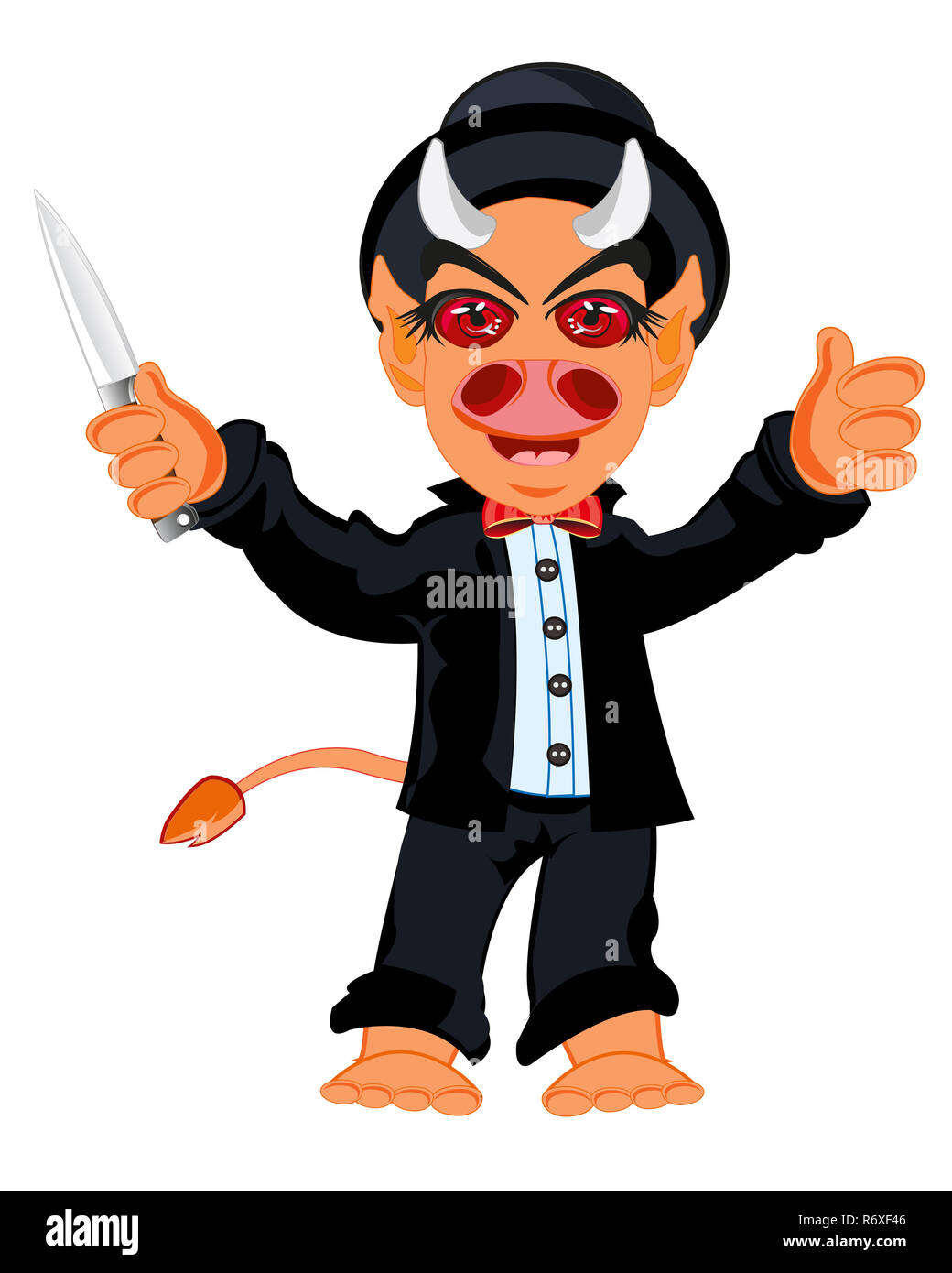 Cartoon devil Cut Out Stock Images & Pictures - Alamy