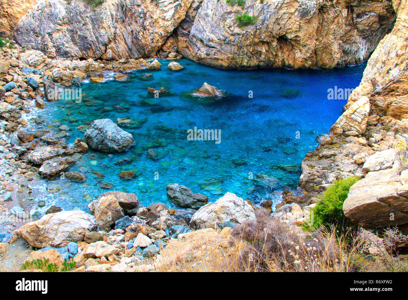 Secret Sea Bay In Antalya Turkey Stock Photo - Alamy