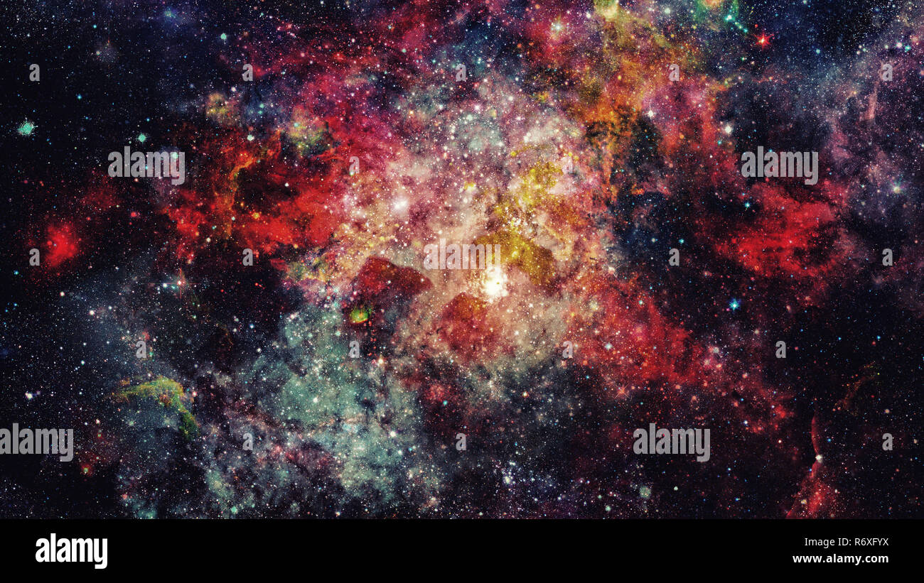 Colorful deep space. Elements of this image furnished by NASA Stock ...