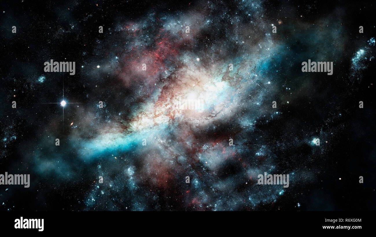 Shiny stars and galaxy space. Elements of this image furnished by NASA ...