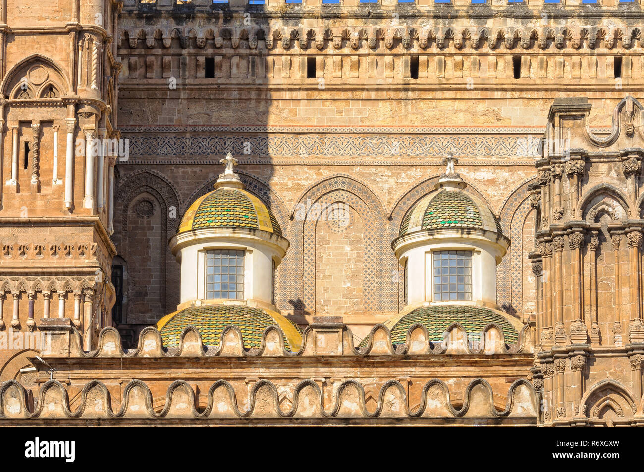 Cupolas of the Duomo - Palermo Stock Photo - Alamy
