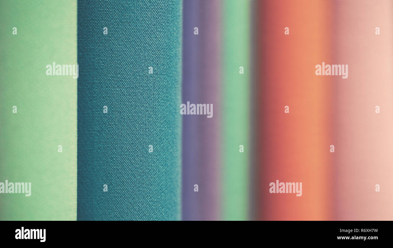 Multicolor fabric surface samples blurry texture abstract background ...