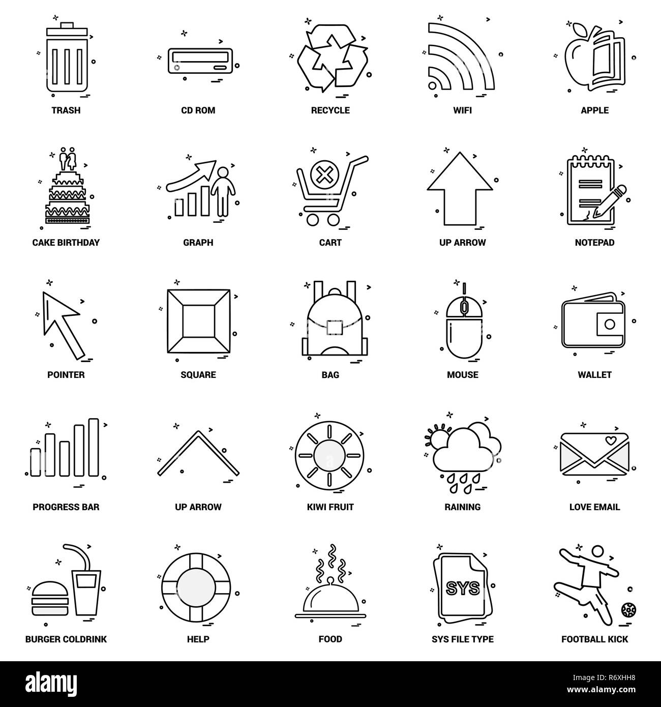 Cake mix apple Stock Vector Images - Alamy