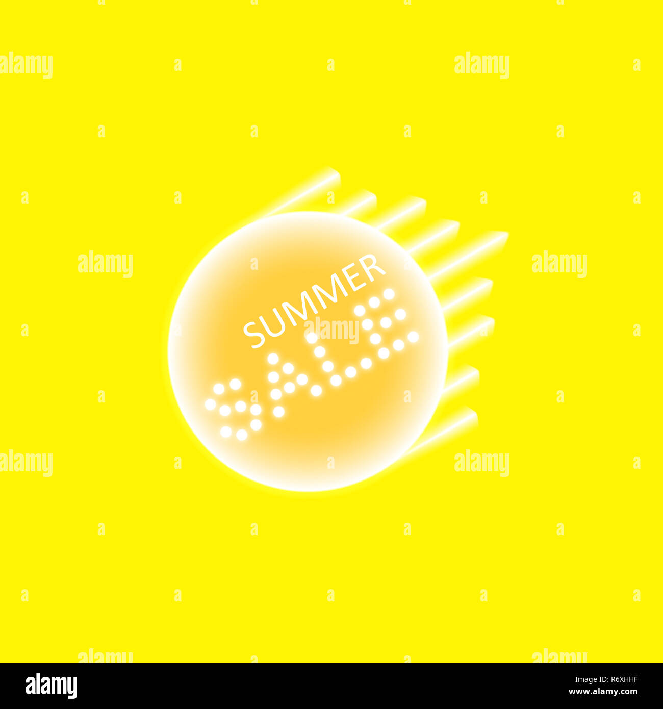 Abstract yellow energy ring with bitcoin and speed lines on a yellow ...