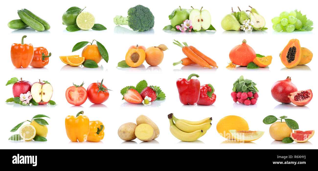 fruits fruits and vegetables apple tomatoes orange grapes carrots ...