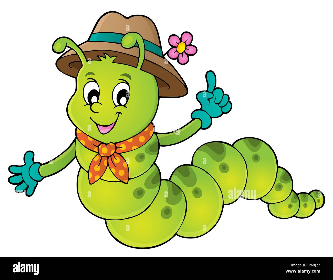 Happy caterpillar theme image 1 Stock Photo - Alamy