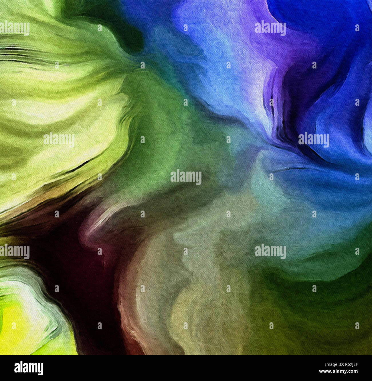 Colorful abstract painting. Smooth brush strokes Stock Photo - Alamy
