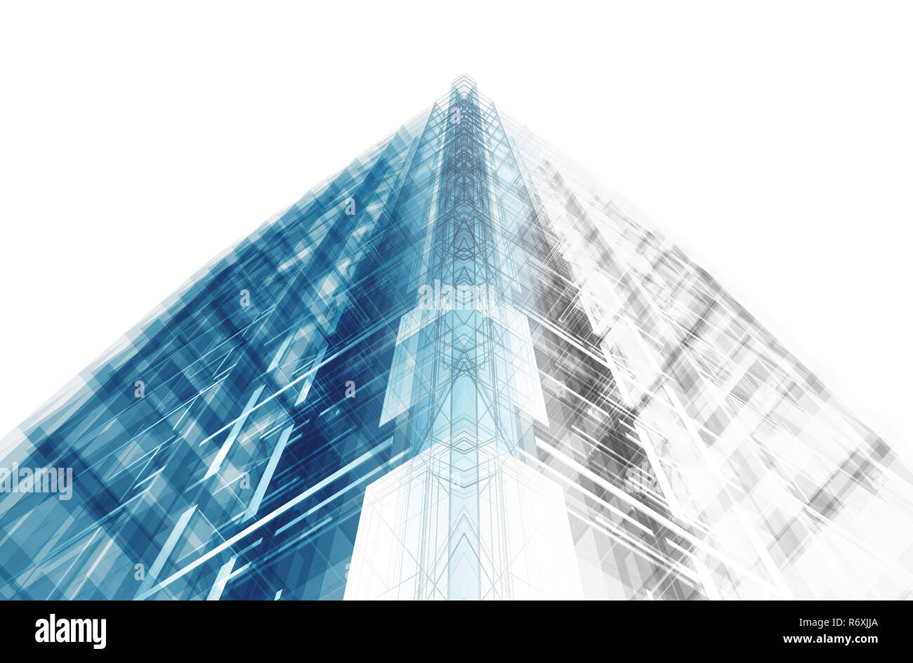 Architecture concept project. 3d rendering Stock Photo - Alamy