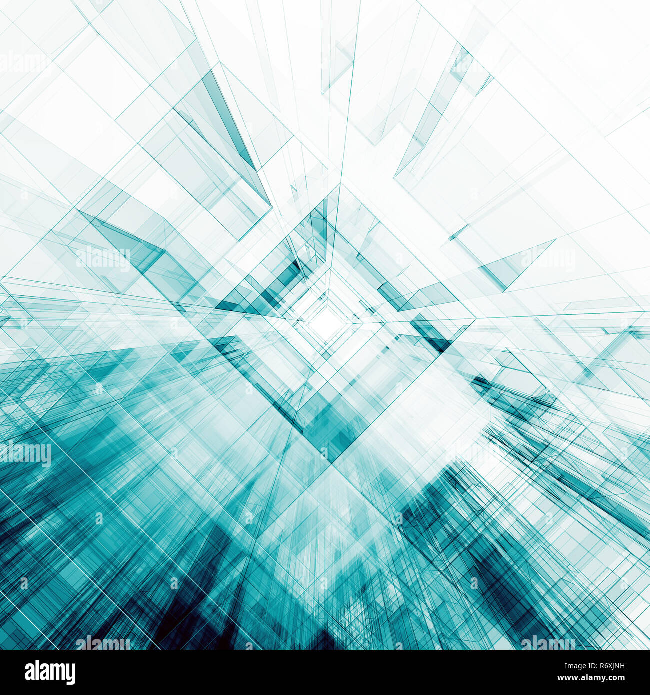 Abstract architecture 3d rendering Stock Photo - Alamy