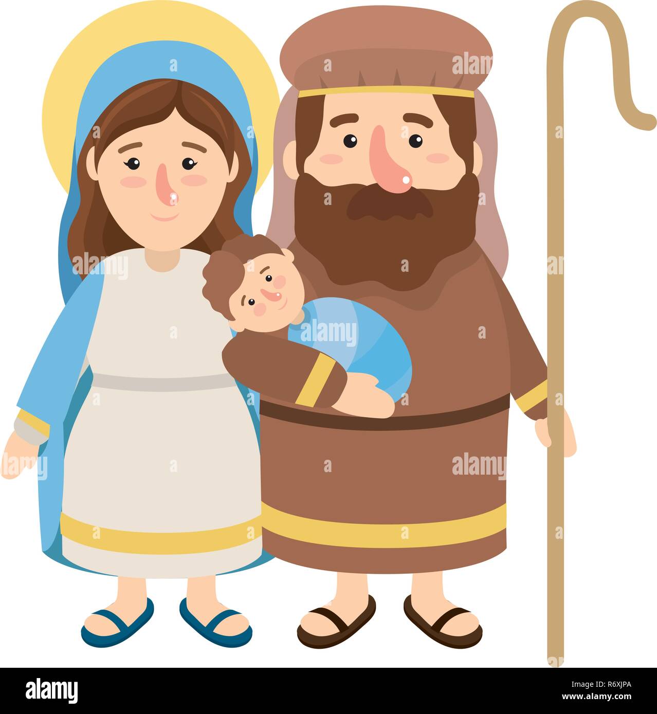 Saint joseph and the christ child Stock Vector Images - Alamy
