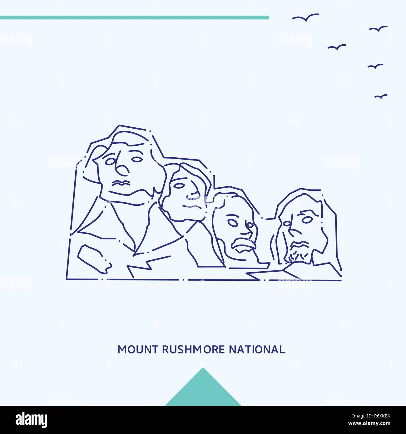 Mount Rushmore Stock Vector Images - Alamy
