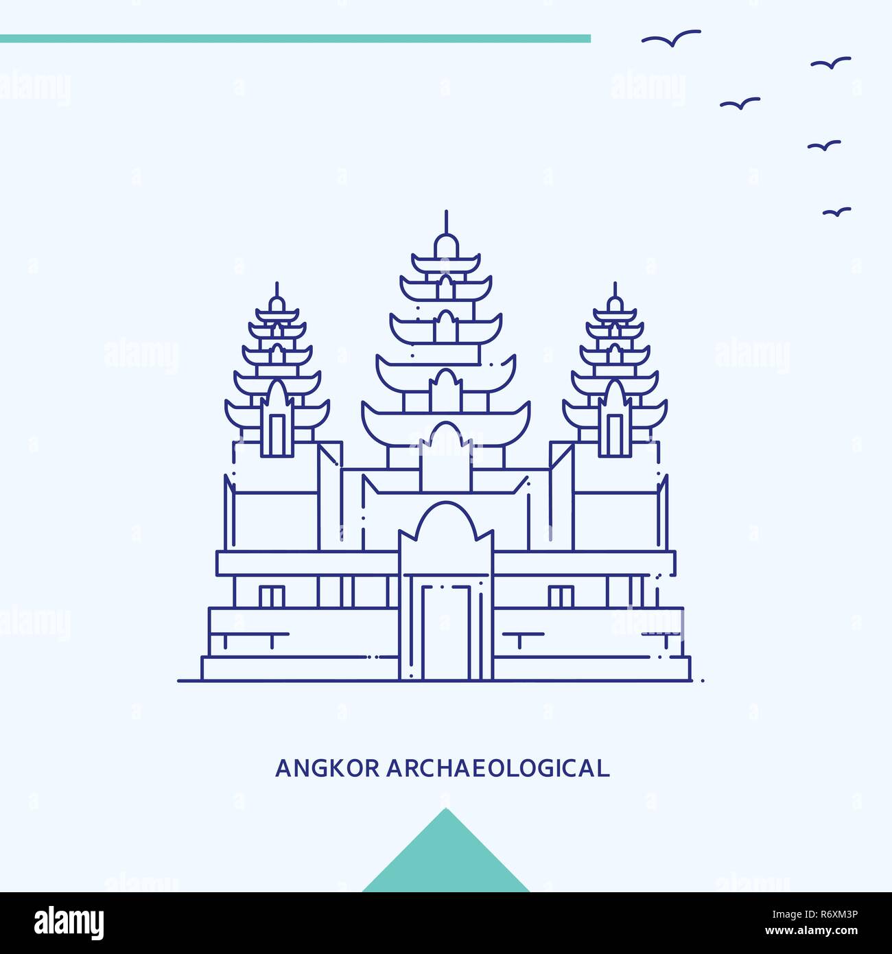 Statues angkor Stock Vector Images - Alamy