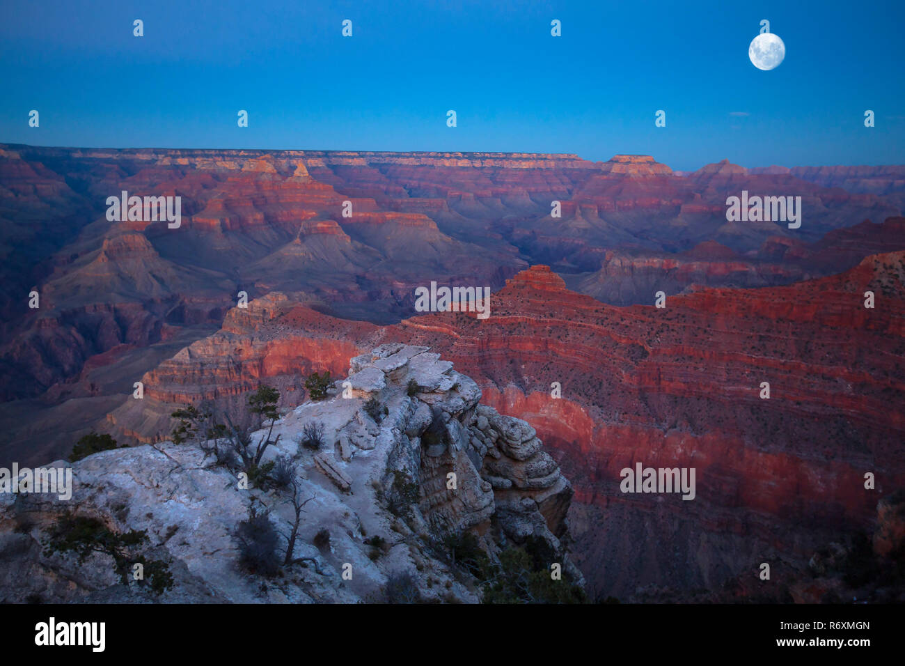 Grand Canyon at night Stock Photo - Alamy