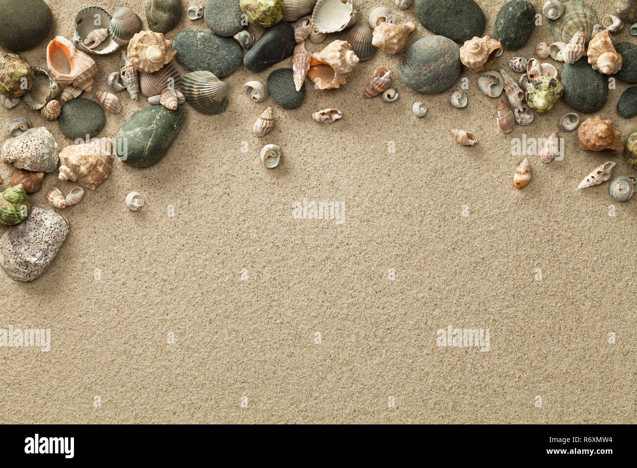 sand,beach background with shells and stones Stock Photo - Alamy