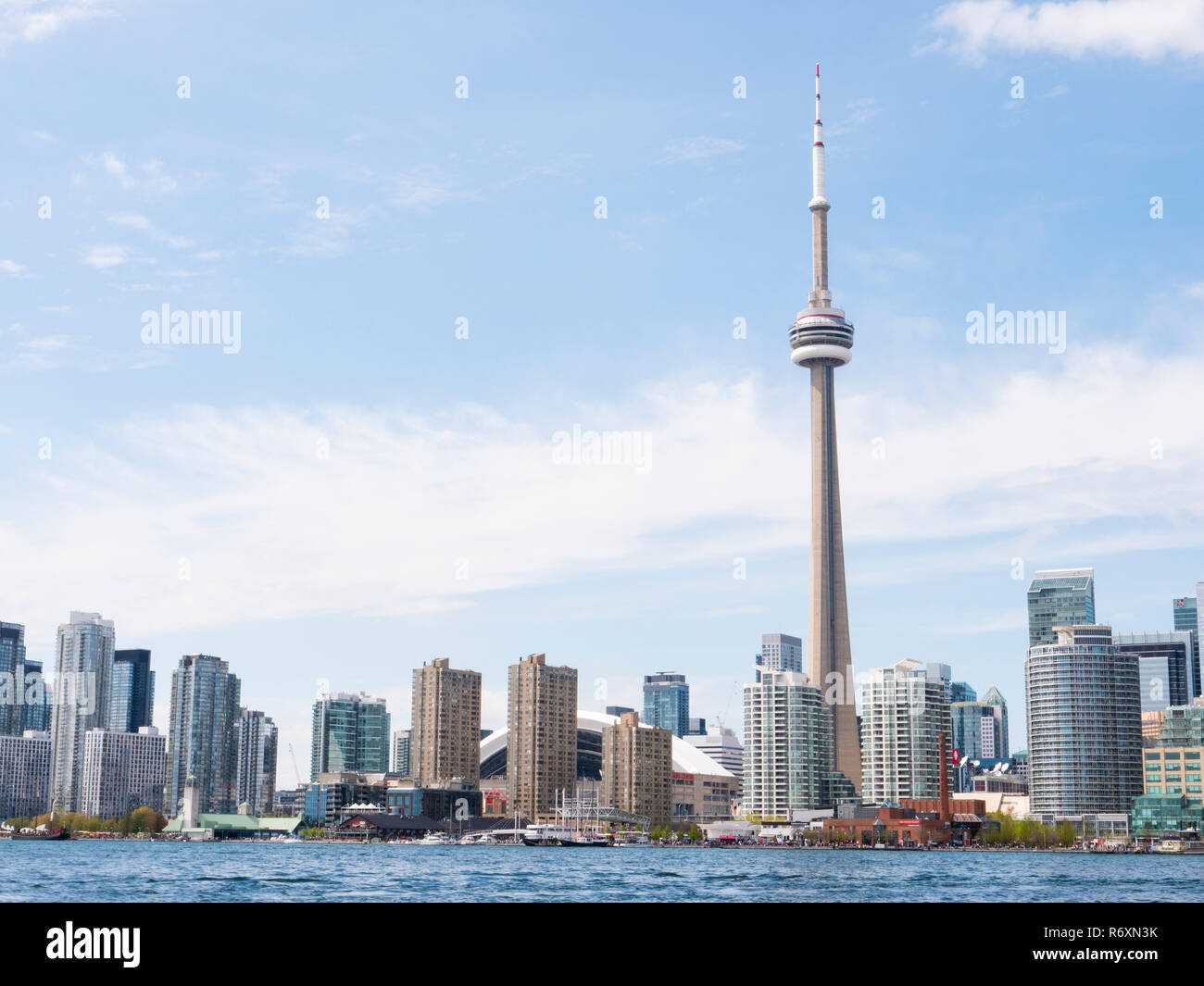 Toronto Downtown. Views of the CN Tower, Roger Centre and other famous ...
