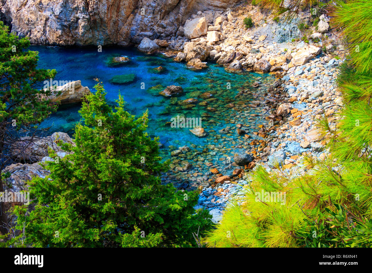 Secret Sea Bay In Antalya Turkey Stock Photo - Alamy