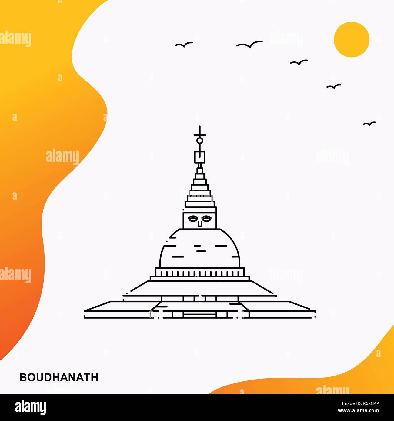 Nepal city view Stock Vector Images - Alamy