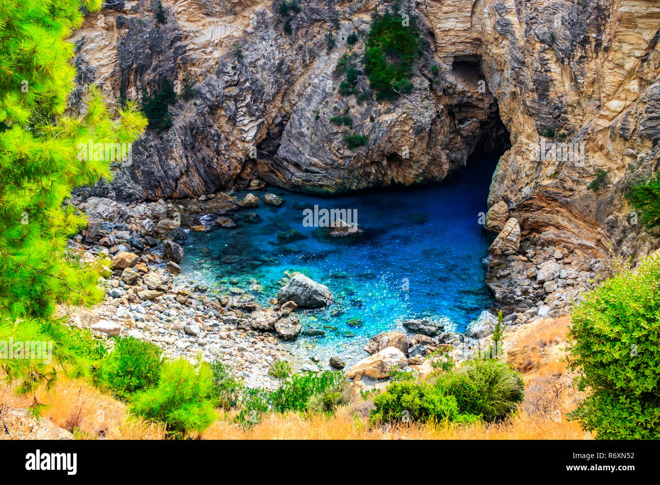 Secret Sea Bay In Antalya Turkey Stock Photo - Alamy