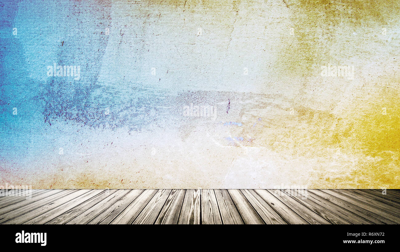 Vintage room background. 3d rendering Stock Photo - Alamy