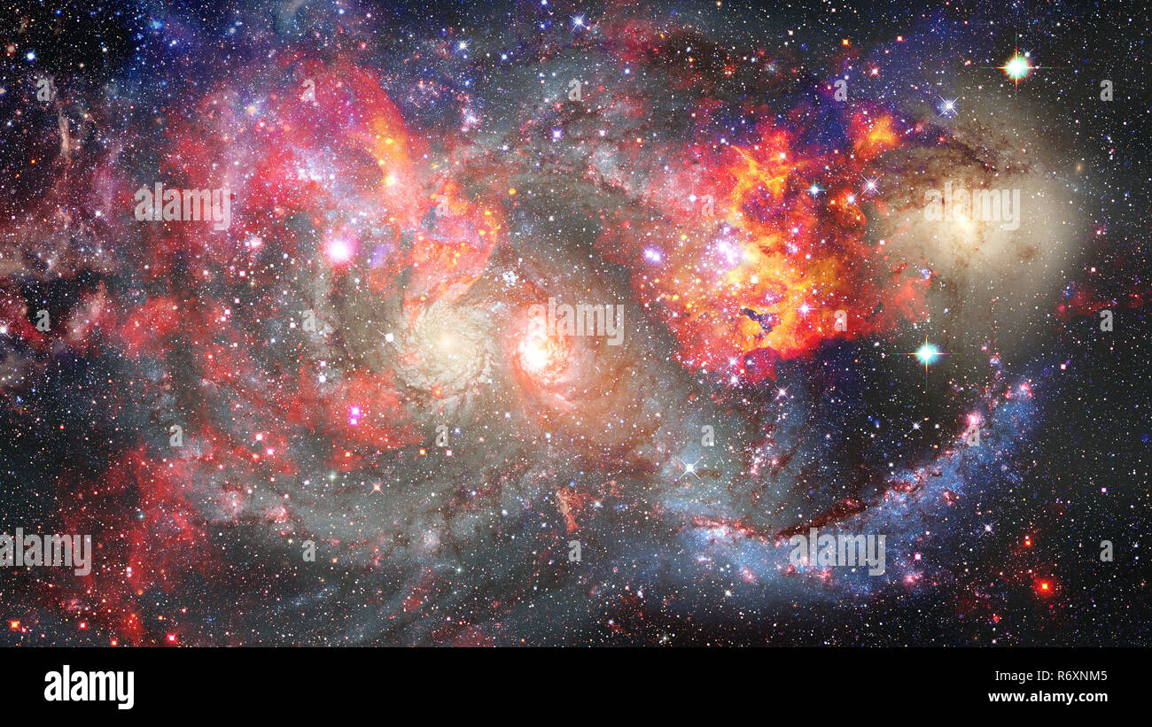 Spiral galaxy in space. Elements of this image furnished by NASA Stock ...