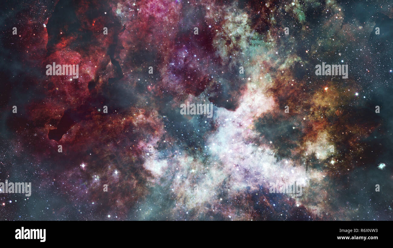 Colorful starry night sky. Outer space. Elements of this image ...