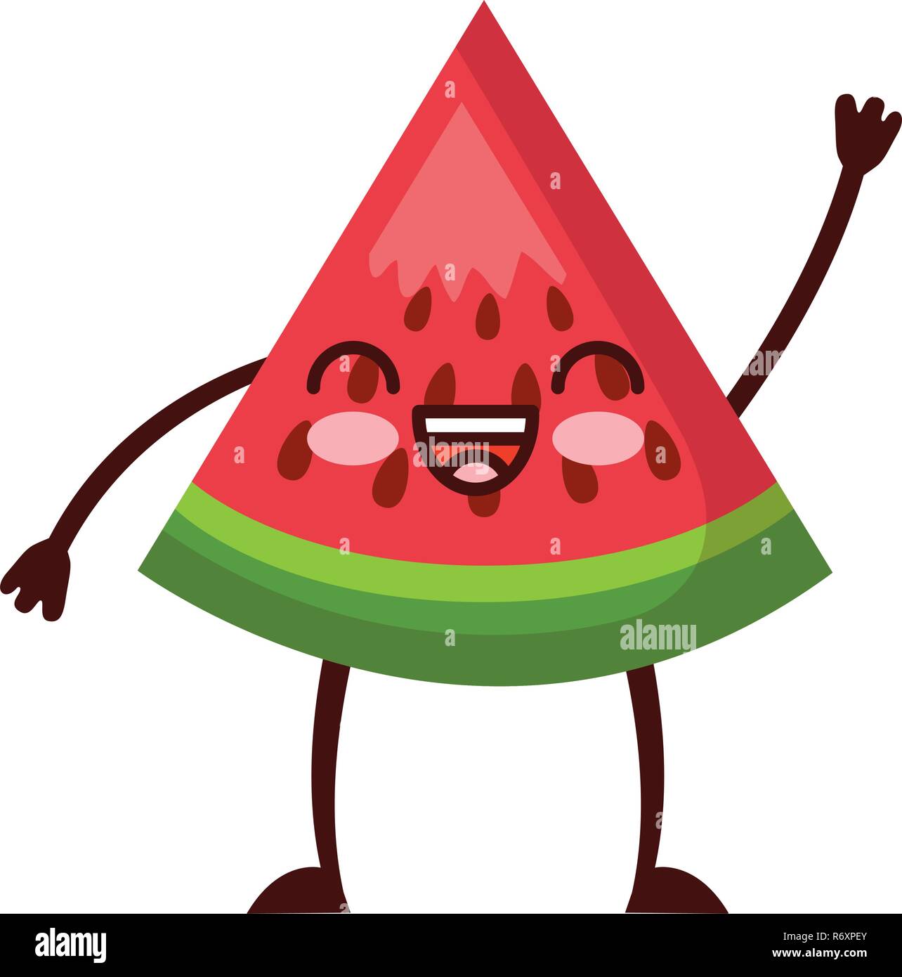 kawaii cute watermelon cartoon character Stock Vector Image & Art - Alamy