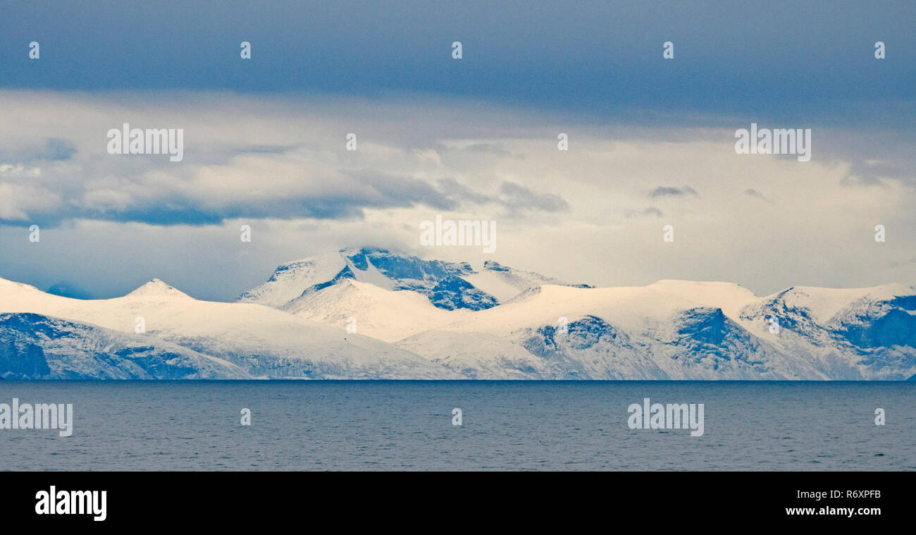 Fall Snow in the High Arctic Mountains Stock Photo - Alamy