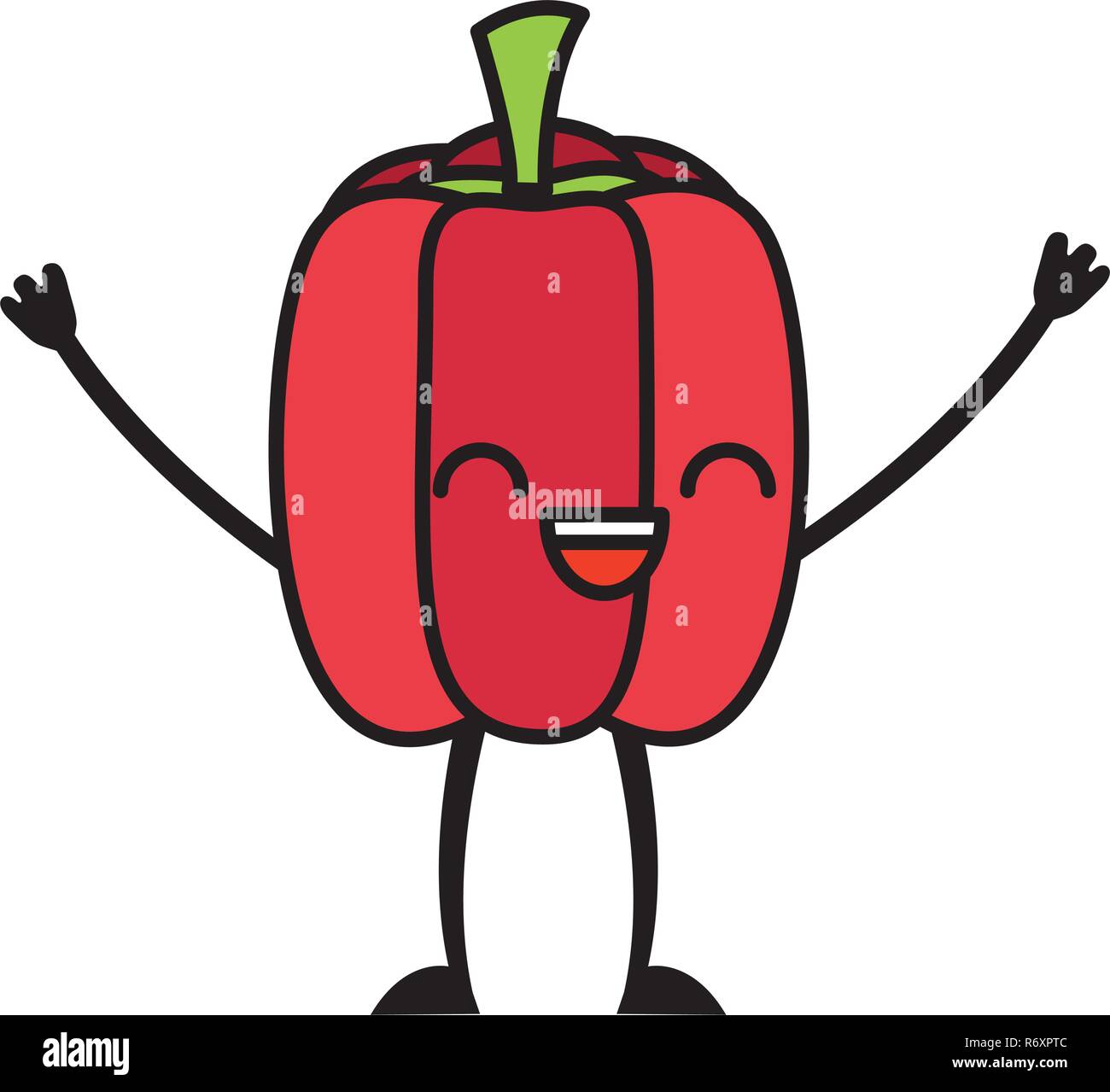 kawaii cute pepper cartoon character Stock Vector Image & Art - Alamy