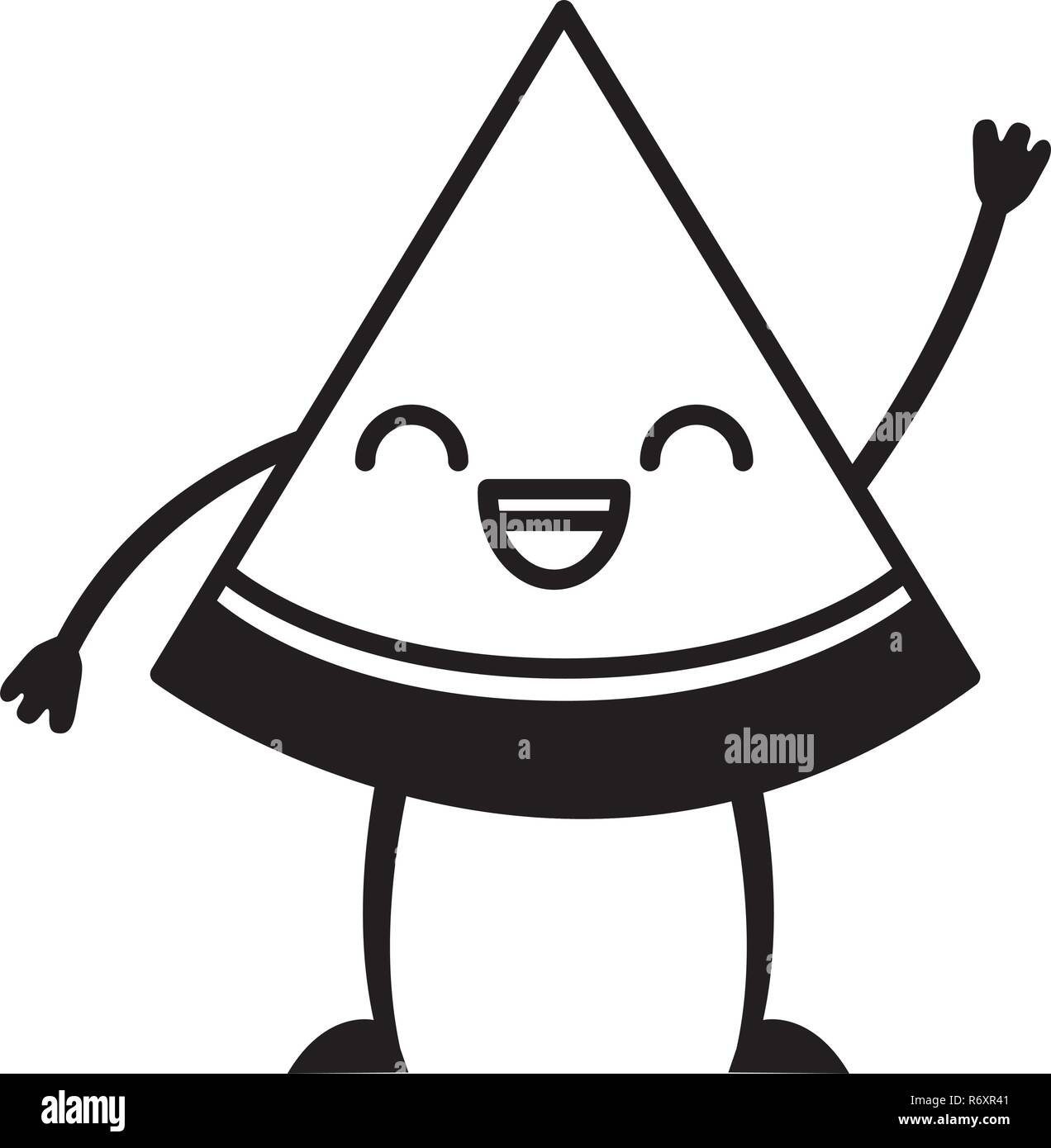 Cute watermelon kawaii cartoon Stock Vector Images - Alamy