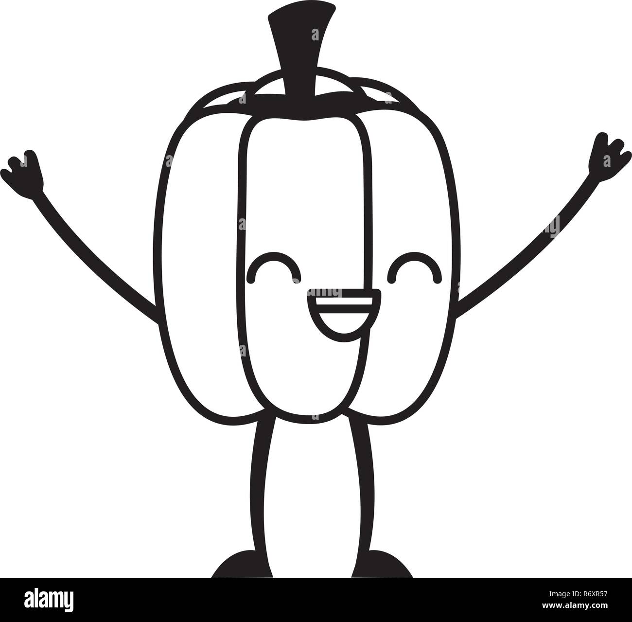 kawaii cute pepper cartoon character Stock Vector Image & Art - Alamy