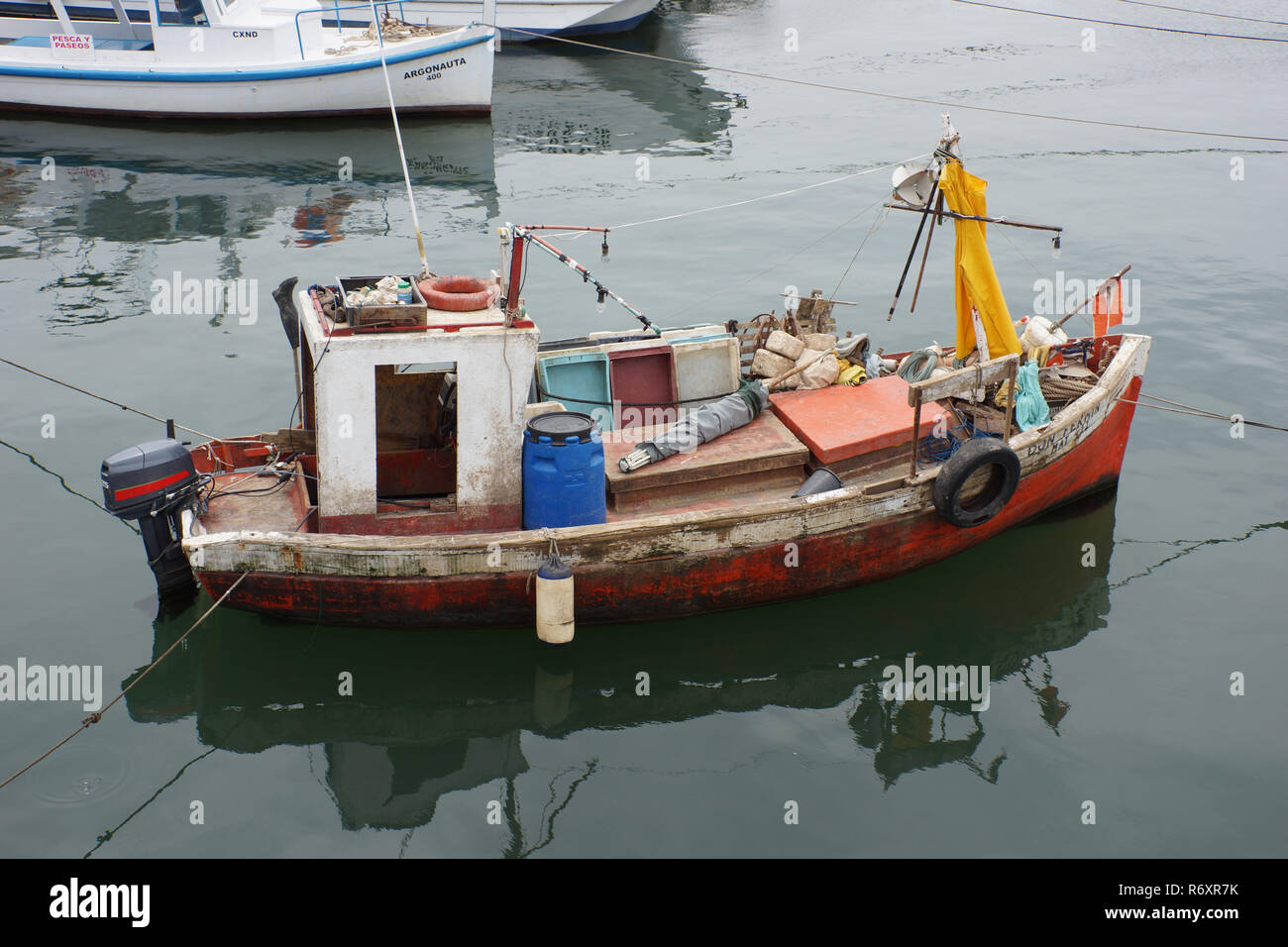 Tiny traditional fishing boat hi-res stock photography and images - Alamy