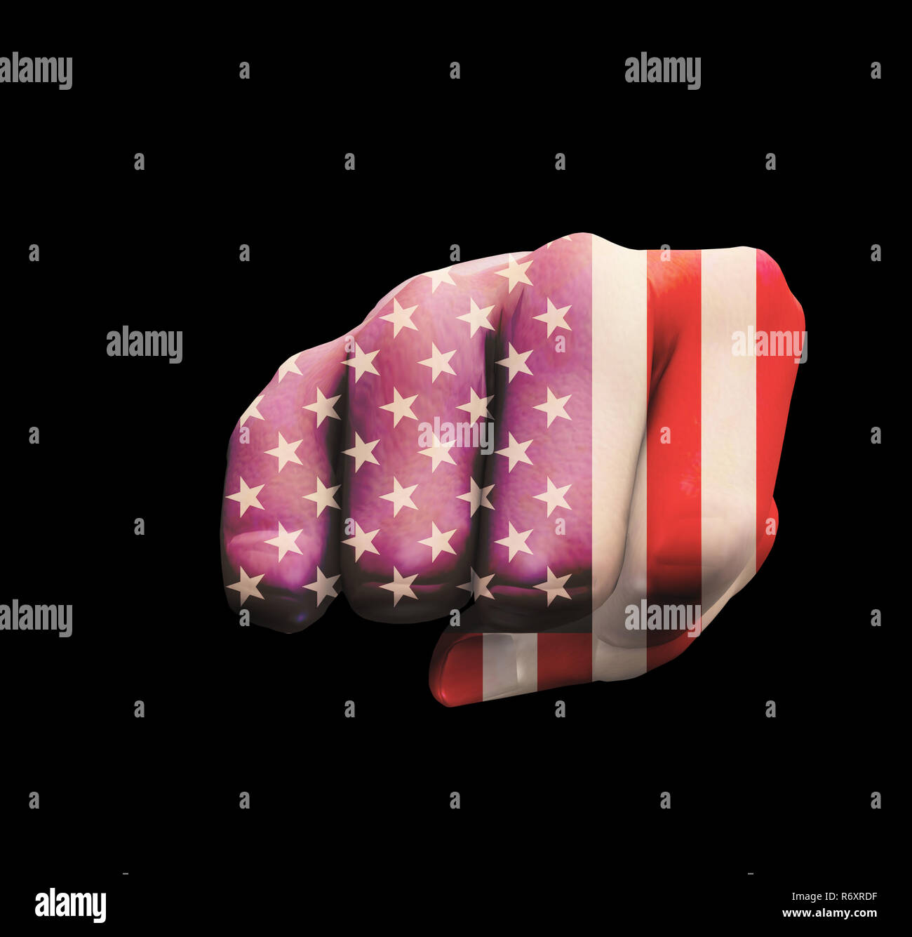 American Fist Punch Stock Photo - Alamy